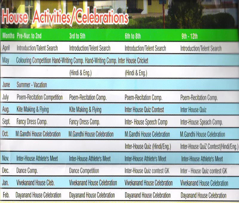 House Activity – City World School